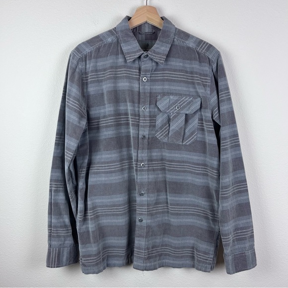 Royal Robbins | Shirts | Royal Robbins Organic Cotton Corduroy Button Down Stripe Shirt | Poshmark